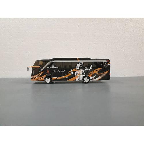 Jual Miniatur Bus Haryanto SHD Wayang Hitam - Kab. Kebumen - Papercraft ...