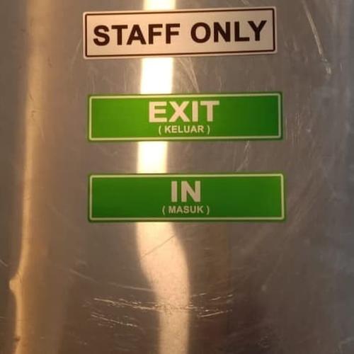 Jual SIGN LABEL K3 RAMBU SAFETY ANEKA SIGN HARGA PERBUAH UK 5X20CM ...