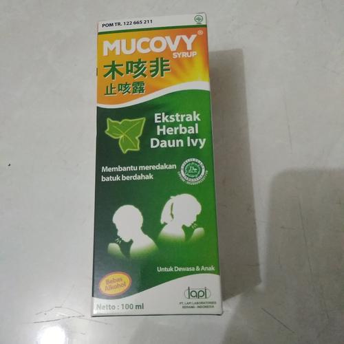 Jual mucovy sirup // 100 ml // obat batuk bisa dminum 1 tahun keatas ...