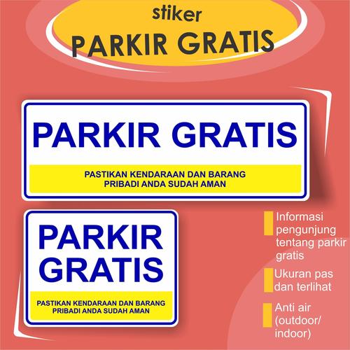 Jual STIKER-PARKIR GRATIS - Kab. Klaten - Optima Media Edu | Tokopedia