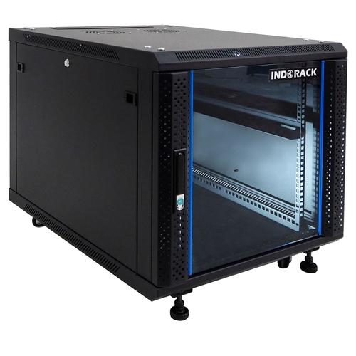 Jual CLOSE RACK 10U DEPTH 800MM GLASS DOOR / INDORACK / RACK SERVER ...