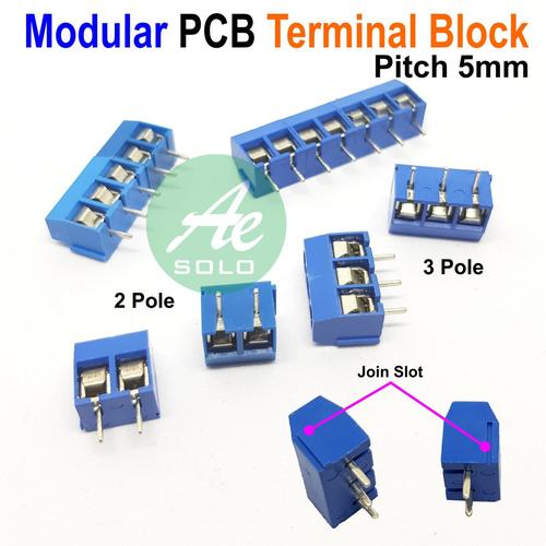 Jual Terminal Block PCB pitch 5mm 7.62mm Terminal 2P 3P - Jakarta Barat ...
