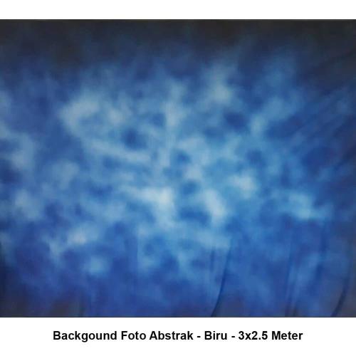 Jual Kain Background Backdrop Foto Studio Biru Abstrak 2,5m x 3m - Kota ...