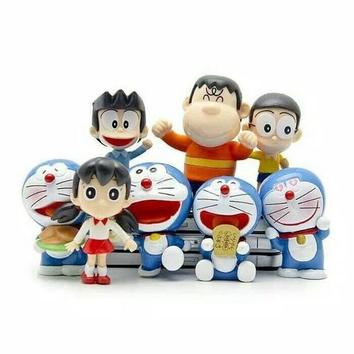 Jual Figure Doraemon (set 8) Topper Anime Nobita Giant Suneo Shizuka ...