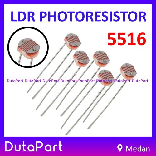 Jual LDR Sensor Cahaya 5516 Light Dependent Resistor 5mm Photoresistor ...