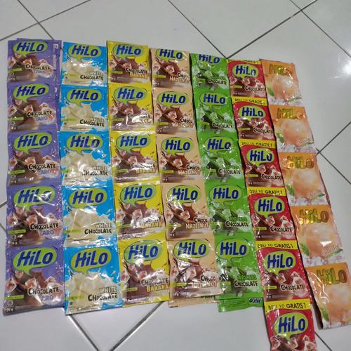 Jual Hilo minuman serbuk aneka rasa (hilo sachet 14gr) rencengan - Kab ...