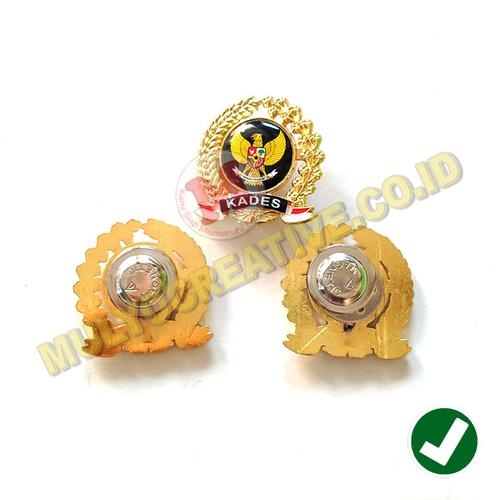 Jual Pin Kades Model Magnet Lencana Pin Kepala Desa Padi Dan Kapas ...