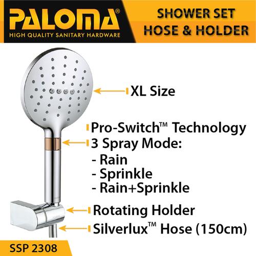 Jual PALOMA SSP 2308 Shower Set Handshower Mandi Hand Head Kepala Air ...