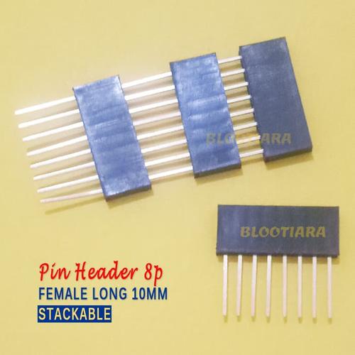 Jual Stackable 8 Pin Header Female 1x8p Long 10mm For Arduino STM32 ...