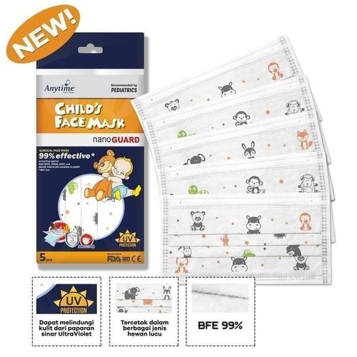Jual Anytime Earloop Child Face Mask Masker Anak - Jakarta Utara ...