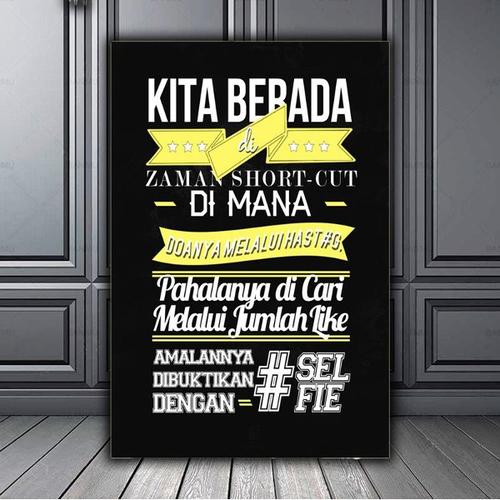 Jual Hiasan Dinding Kata Poster Pajangan Tembok Dekorasi Rumah QT6 ...