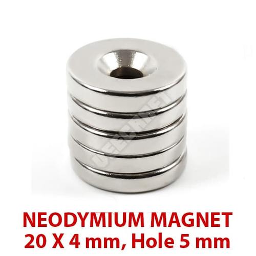 Jual Magnet Neodymium Bulat Lubang 20x4 mm Hole 5 mm - Kota Depok ...