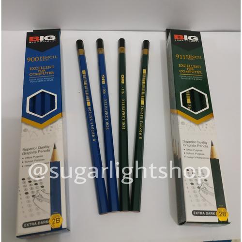 Jual Pensil 2B Big 900 dan 911 (Isi 1 lusin: 12pcs) - Biru - Kab ...