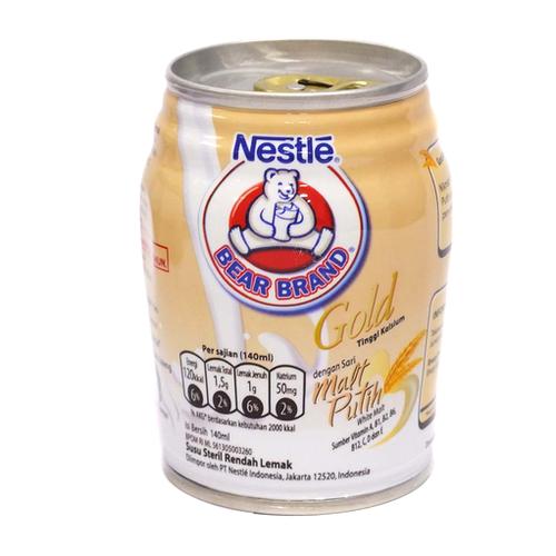 Jual Susu Bear Brand Gold malt Putih Susu Beruang Gold Rendah lemak ...