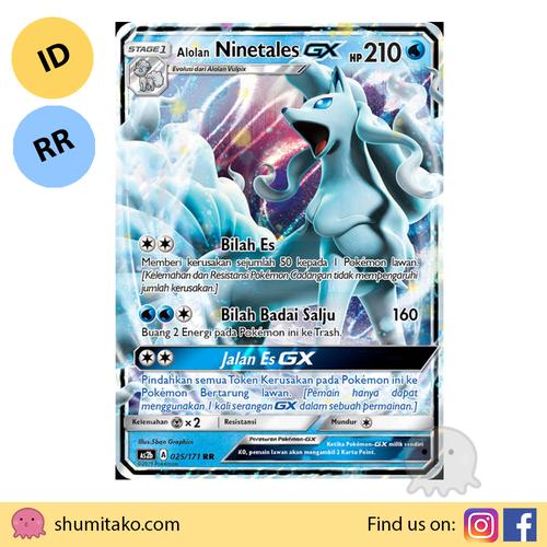 Jual Kartu Pokemon TCG Kebangkitan Legenda 2b Alolan Ninetales GX RR #25 - Kab. Tangerang ...