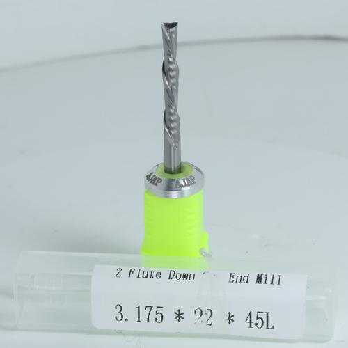 Jual END MILL 2F D 3.175 mm / DOWN endmill kayu acrylic akrilik PVC ...