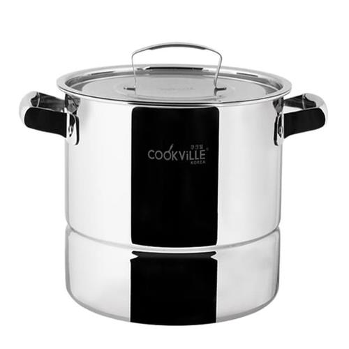 Jual COOKVILLE Deep Steamer Pot 28 cm | Dandang Tinggi Stainless Steel 28cm - Kota Depok ...