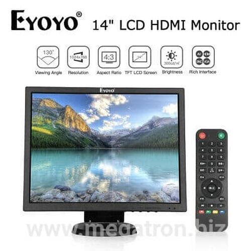Jual LED monitor 14 inch ( input HDMI /VGA / RCA / BNC) - Ratio 4:3 ...