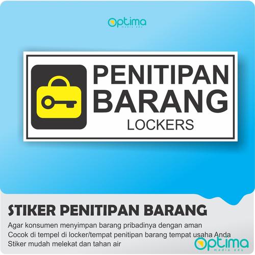 Jual Stiker - Tempat penitipan barang / Locker barang pengunjung - Kab ...