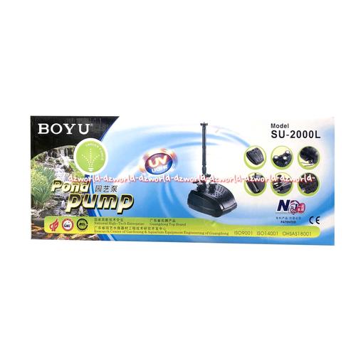 Jual Boyu Pond Pump Su 2000L Pompa Untuk Kolam Ikan Air Tawar & Air ...