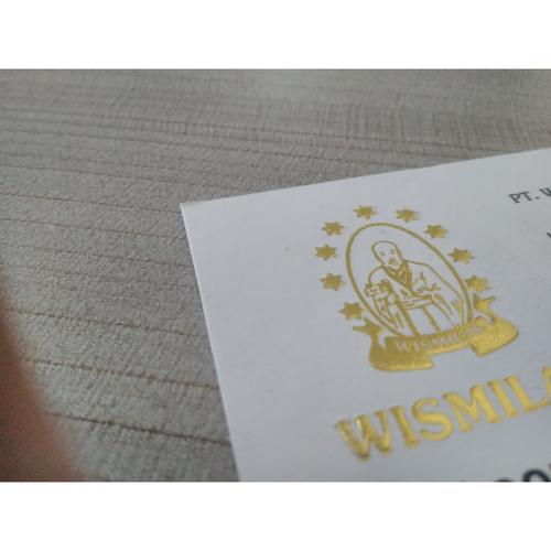 Jual Kartu Nama Hotprint foil dan Emboss - pojok siku, cetak 1 sisi ...