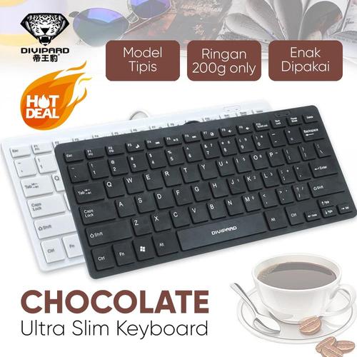 Jual Keyboard USB Mini Standar Divipard Choco for PC Laptop Android ...