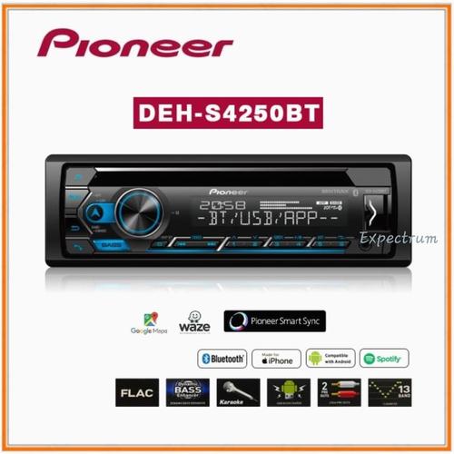 Jual Pioneer DEH-S4250BT Single Din Smart Sync GPS Bluetooth Karaoke ...