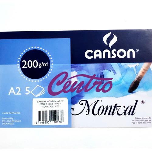 Jual Canson Montval 200 Gsm A3 Kertas Gambar Cat Air Watercolor Paper ...