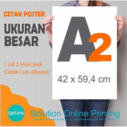 Jual Cetak Poster Ukuran besar/ Cetak poster ukuran A2 Paling Murah ...