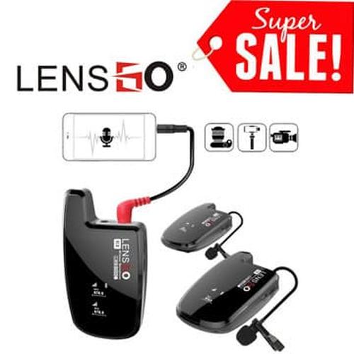 Jual Lensgo LWM-308C Plus Wireless Lavalier Lapel Clip On Microphone ...