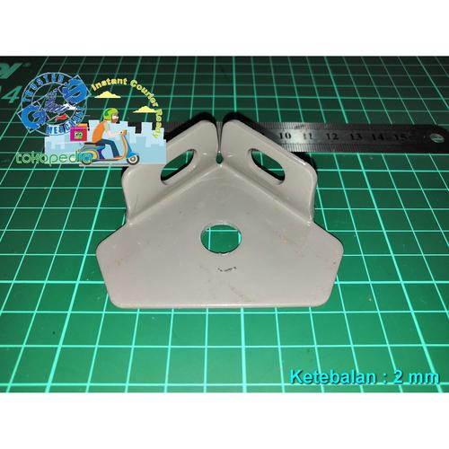 Jual IMW 2mm Plat Besi Siku Kaki Tapak Tatakan Dudukan Plate Rak Lubang ...