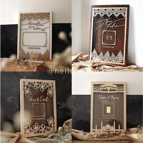 Promo FRAME MAHAR RUSTIC 40X60 / BINGKAI MAHAR KAYU / FRAME MAHAR ...