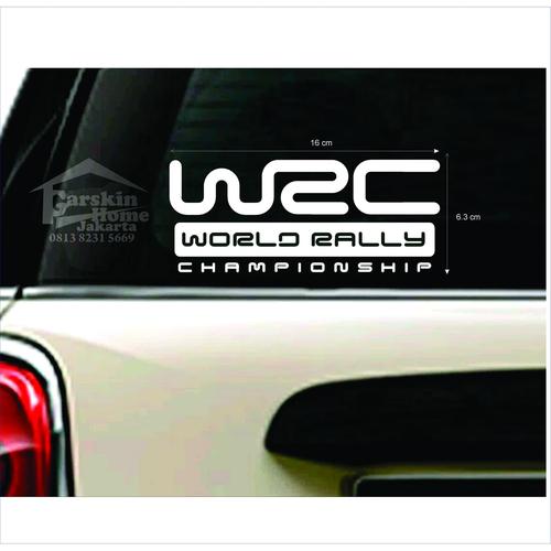 Jual Stiker Kaca Mobil Logo WRC World Rally Championship - Jakarta ...