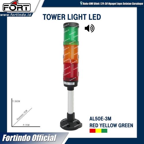 Jual Tower Light Lampu LED Dengan Bunyi AL50E-3M-31P2 3 WARNA MERK FORT ...