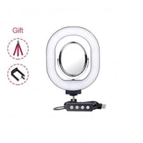 Jual Ring Light Mini LED With Cermin / Kaca Ringlight Bicolor Portable ...
