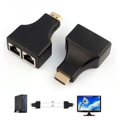 Jual LAN Splitter / HDMI to Dual RJ45 Network Cable Splitter - Kota ...