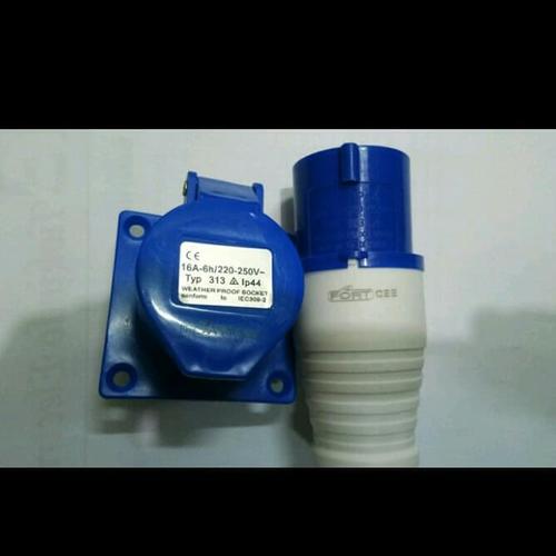 Jual Set Socket Panel Mounting + Plug Mounting 3P 3 Pin 32A 220V Merk ...