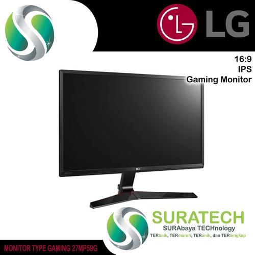Jual MONITOR LED 27" LG GAMING 75HZ TERMURAH TERBAIK 27MP59G 27 INCH ...
