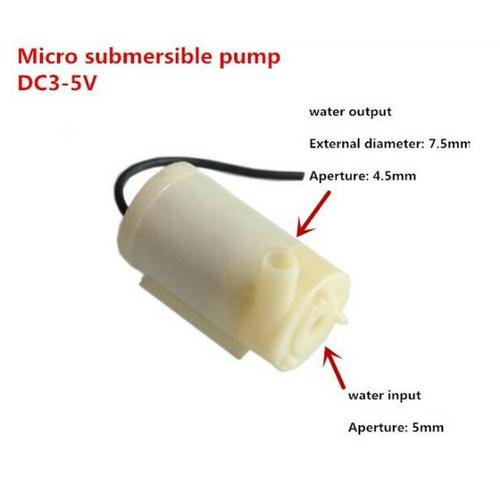 Jual Pompa air celup mini submersible water pump 3v-5v DC proyek ...