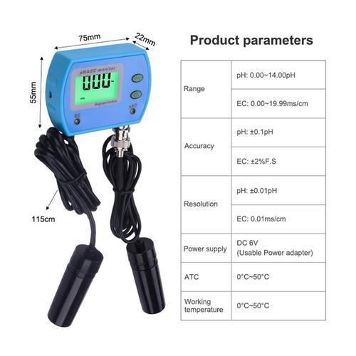 Jual Portable PH/EC Meter Conductivity Detector Digital Water - Jakarta ...