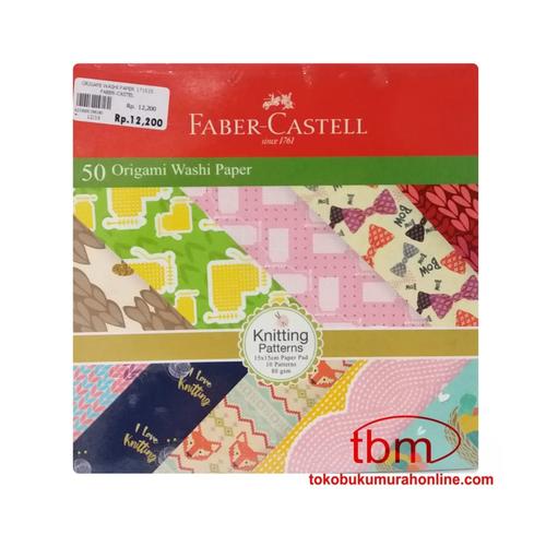 Jual FABER CASTELL 50 ORIGAMI WASHI PAPER / KERTAS ORIGAMI FABER ...