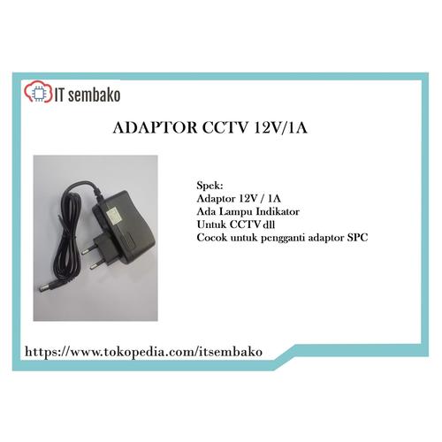 Jual Adaptor for CCTV 12V/1A (Mirip SPC) - Kota Bandung - ITSembako ...