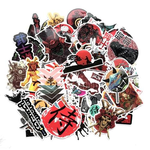 Jual Sticker Stiker Koper Desain Jepang Bushido Samurai Japan - Jakarta ...