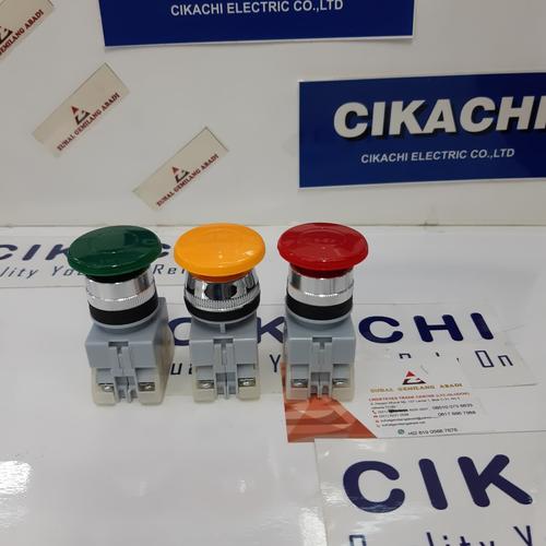 Jual AEPB-22/25/30, PUSH BUTTON SWITCH (JAMUR) CIKACHI - Hijau, 25 mm - Jakarta Barat - Zuhal ...