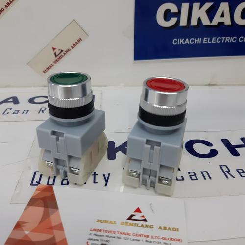 Jual APB-22/25/30, PUSH BUTTON SWITCH CIKACHI - Hijau, 25 mm - Jakarta Barat - Zuhal Gemilang ...