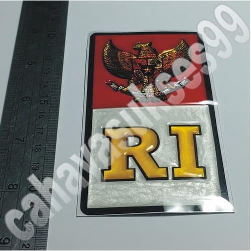 Jual Sticker Timbul Bendera Merah Putih Garuda RI Segi Empat Stiker ...
