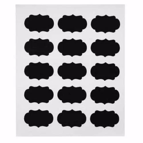 Jual Stiker Label Nama Hitam Nametag Sticker Toples Wadah Bumbu Tempat ...