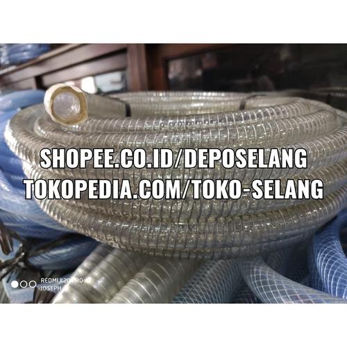 Jual selang kawat spiral 5/8 selang spring hose 5/8" pertamini 5/8 inch ...