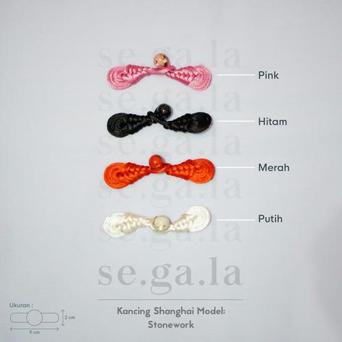 Jual Kancing Shanghai / Cheongsam / Baju Cina - Stonework - Merah ...