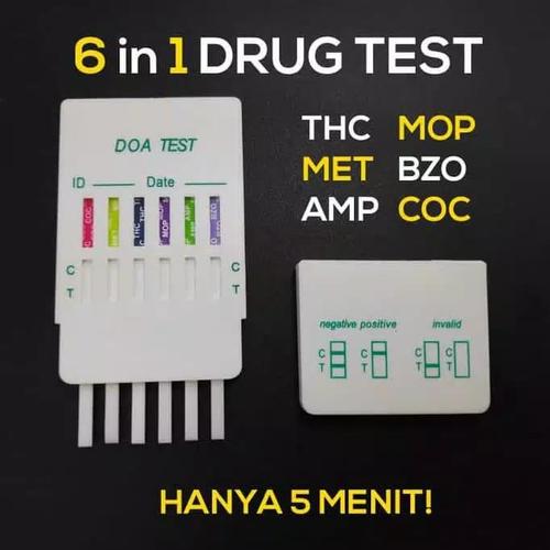 Jual Alat Tes drug abuse test 6P urin Tes Akurat Tes Urine original ...